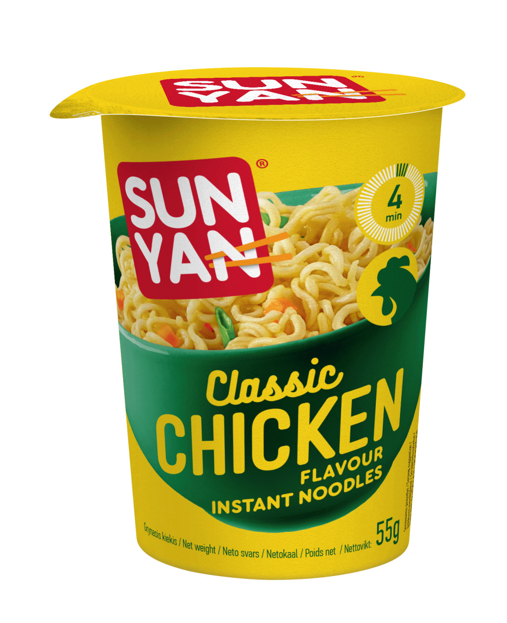 SunYan Eco Cup instant tészta csirke 55g - e-nagyker.hu